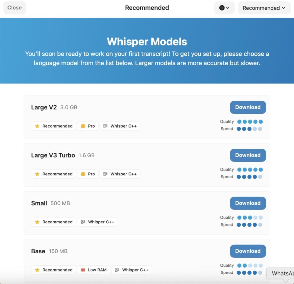 Run Whisper locally
